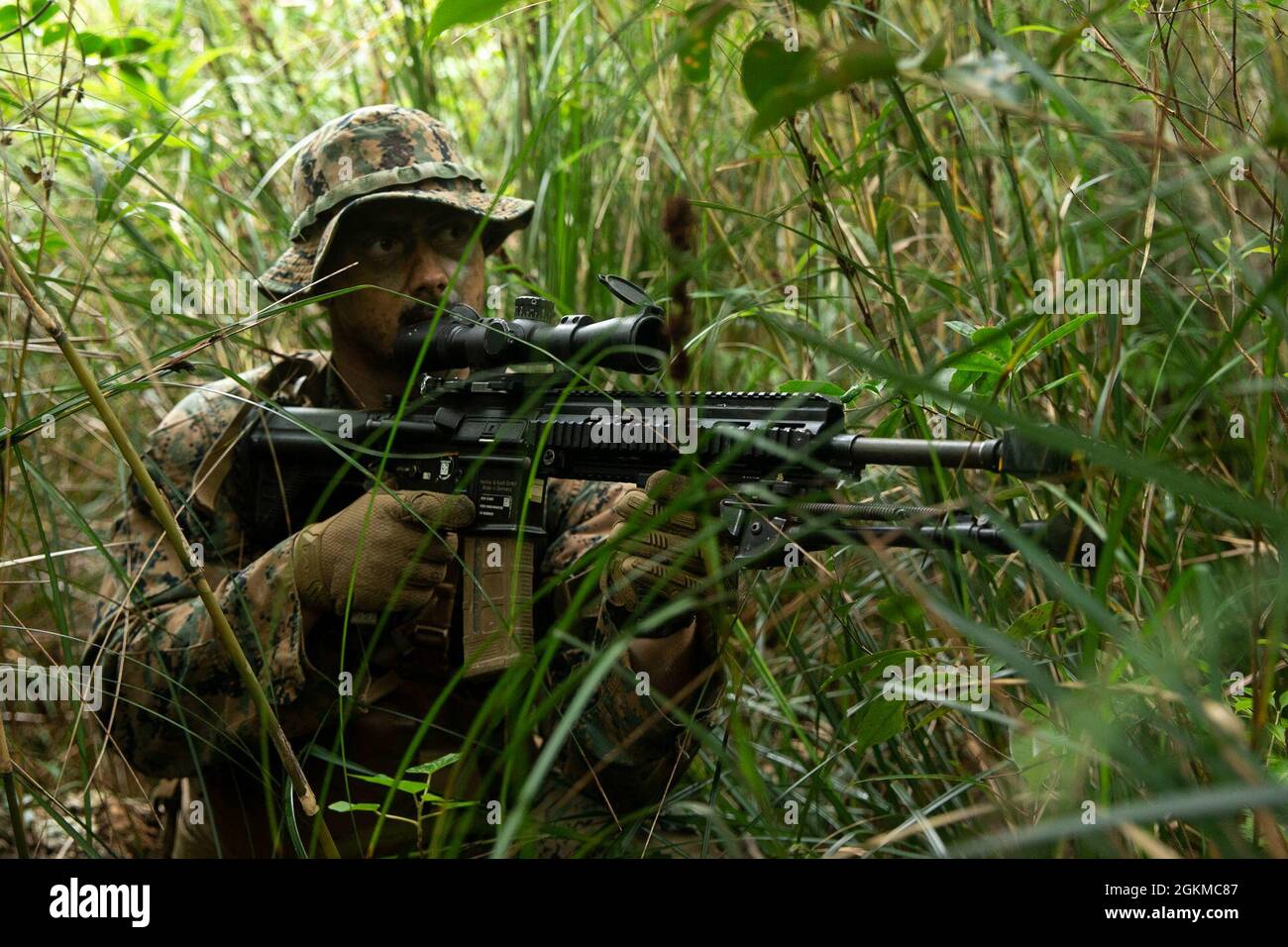 U.S. Marine Corps Lance Cpl. Kyle Cook, a rifleman with 3d Battalion ...