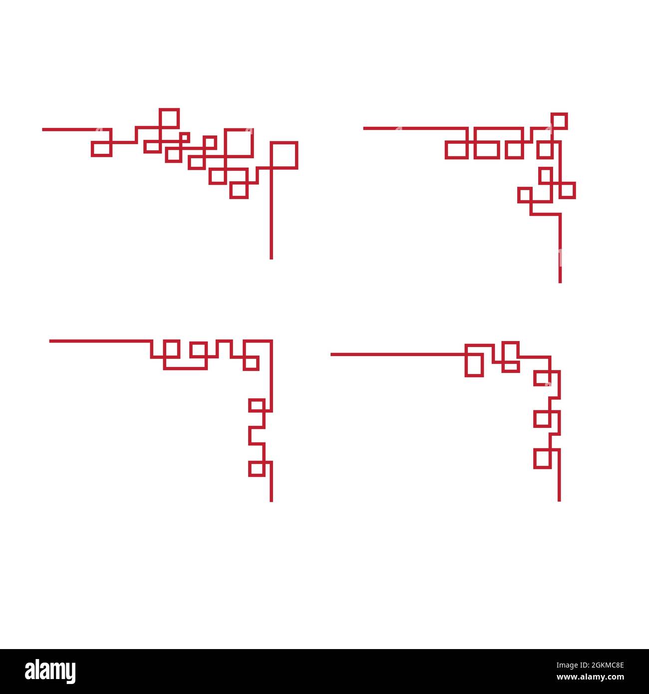 Chinese border Vector illustration design template Stock Photo - Alamy