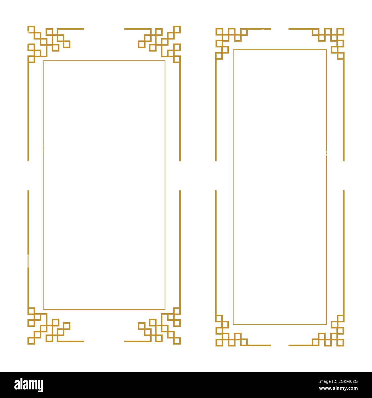 Chinese border Vector illustration design template Stock Photo - Alamy