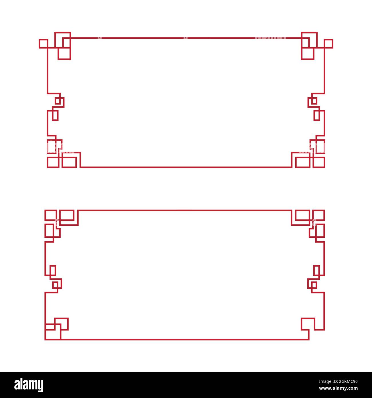 Chinese border Vector illustration design template Stock Photo - Alamy