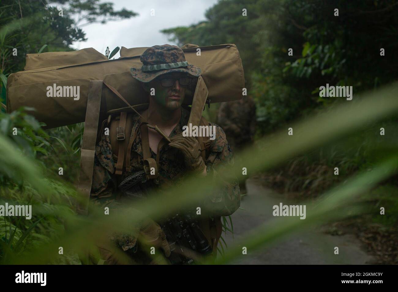 U.S. Marine Corps Lance Cpl. Andrew Metz, a rifleman with 2d Battalion ...