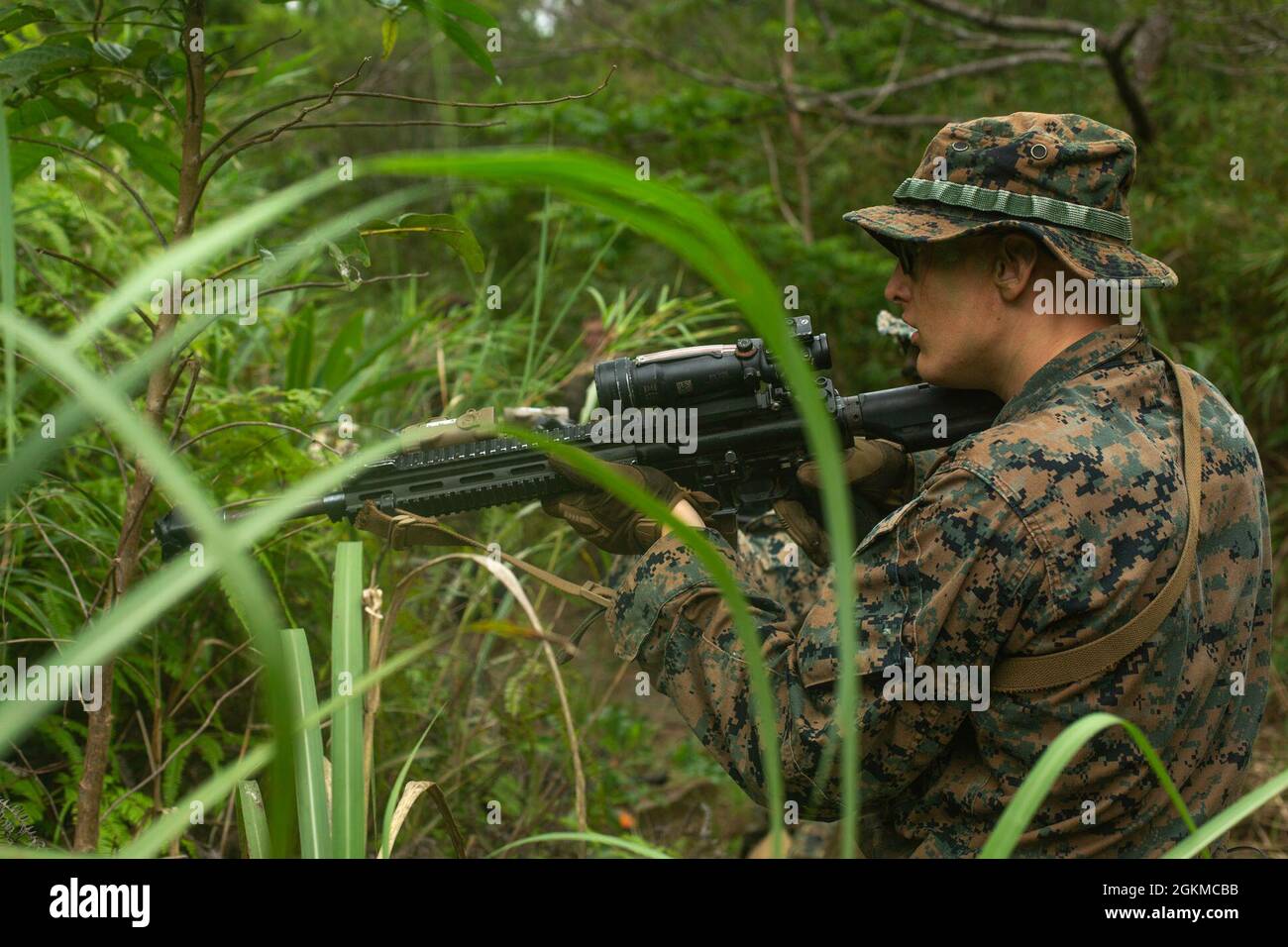 U.S. Marine Corps Lance Cpl. Andrew Metz, a rifleman with 2d Battalion ...
