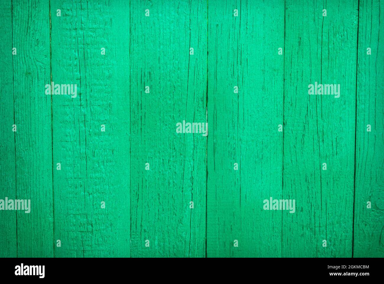 Green painted natural wood background texture. Closeup Stock Photo - Alamy