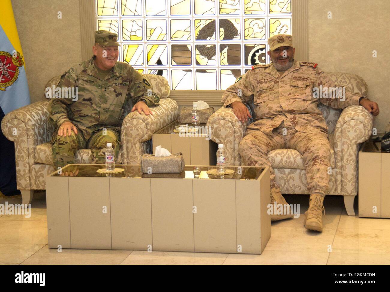 Maj. Gen. Patrick Hamilton, Task Force Spartan commanding general, and ...
