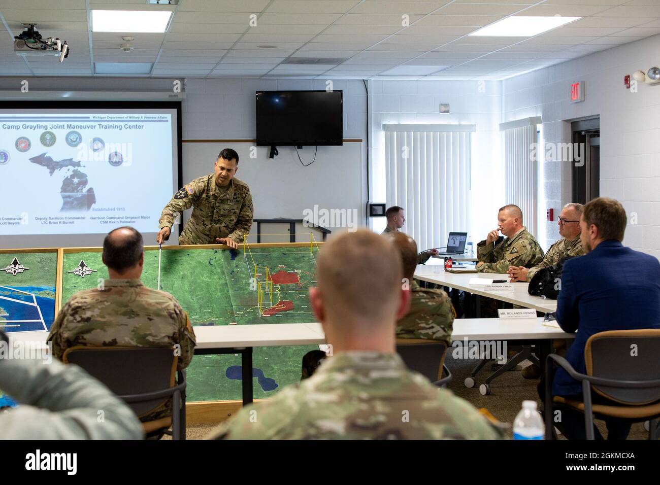 Michigan on a map hi-res stock photography and images - Alamy