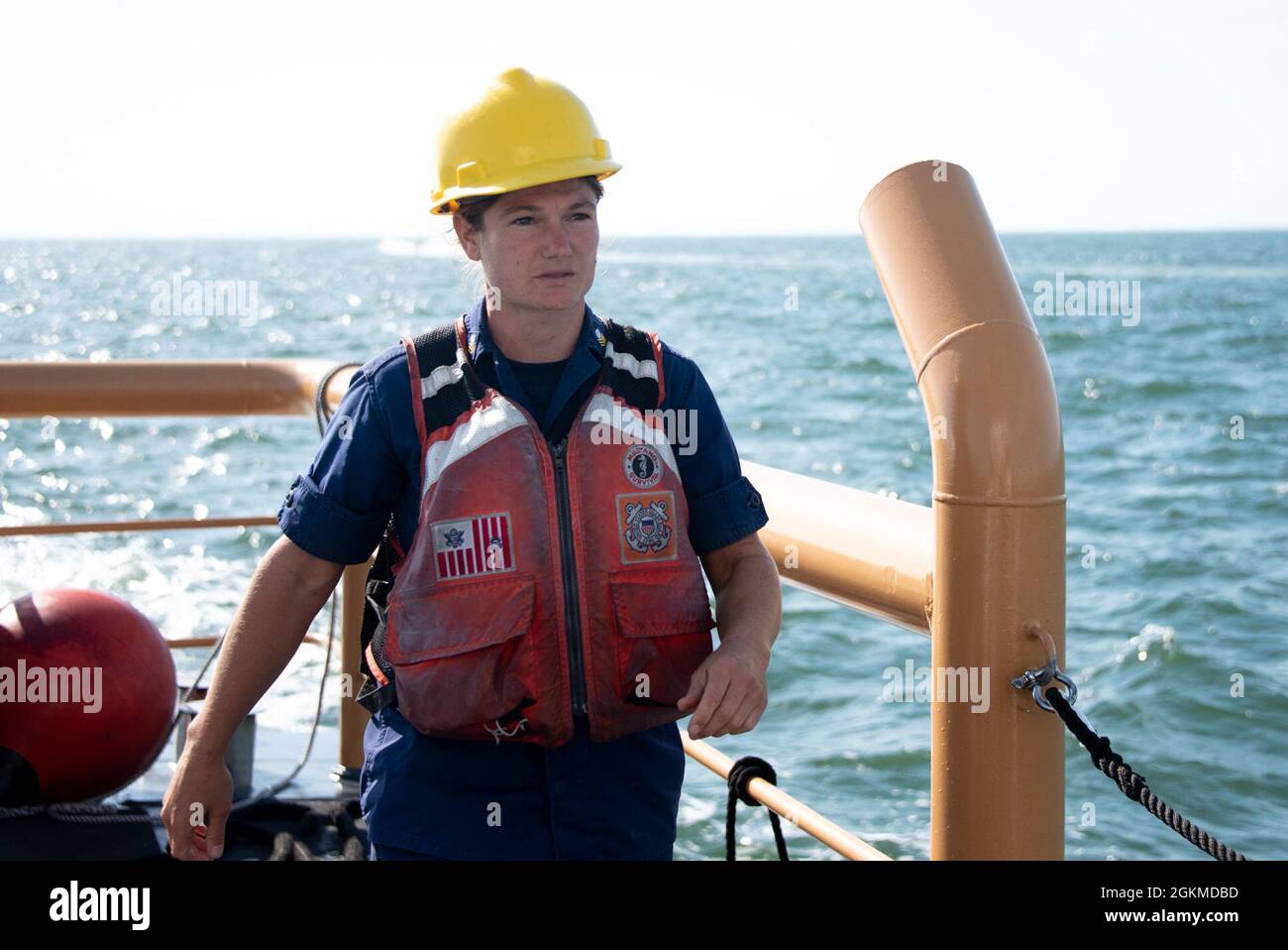 Coast Guard Petty Officer 1st Class Jessica Herrick, a boatswain’s mate ...