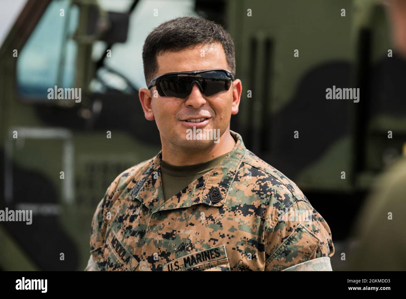 U.S. Marine Corps Master Sgt. James Mendiola, future operations chief ...