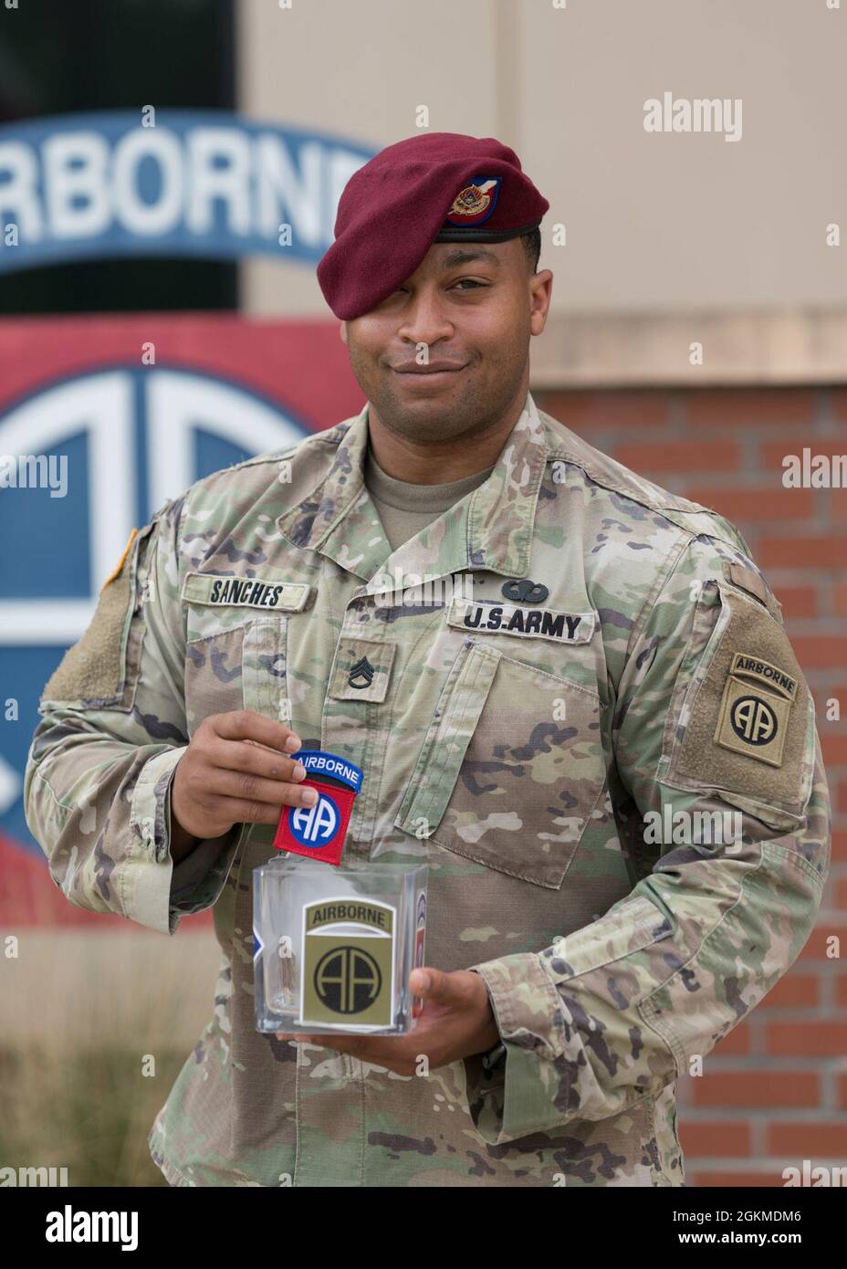 Staff Sgt. Armando Sanches from 189th Combat Sustainment Support Battalion, 82nd Sustainment ...