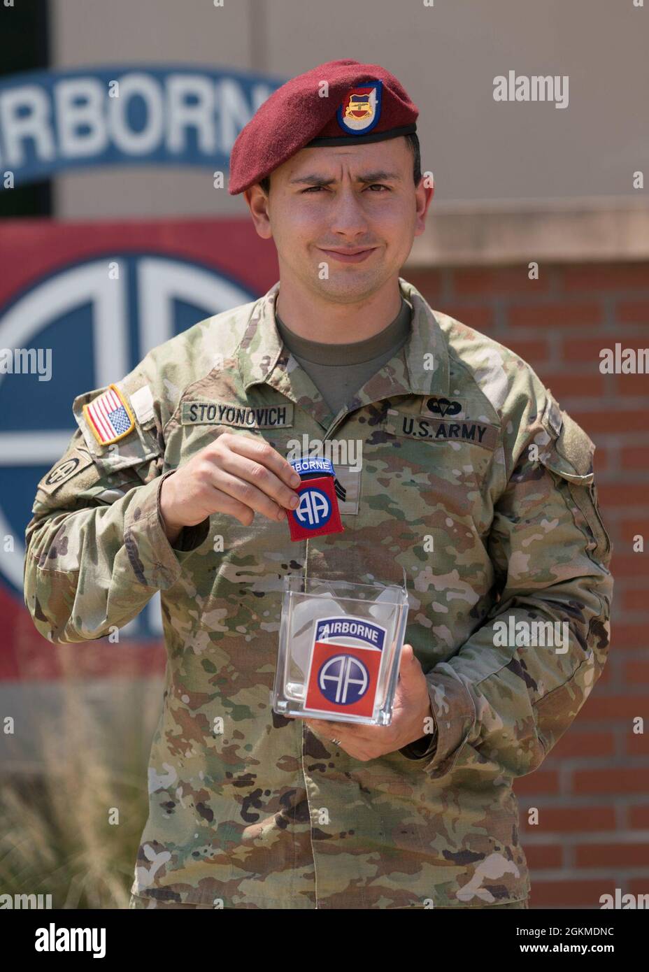 Sgt. Alex Stoyonovich from 1-73 Cavalry, 2nd Brigade Combat Team, 82nd ...