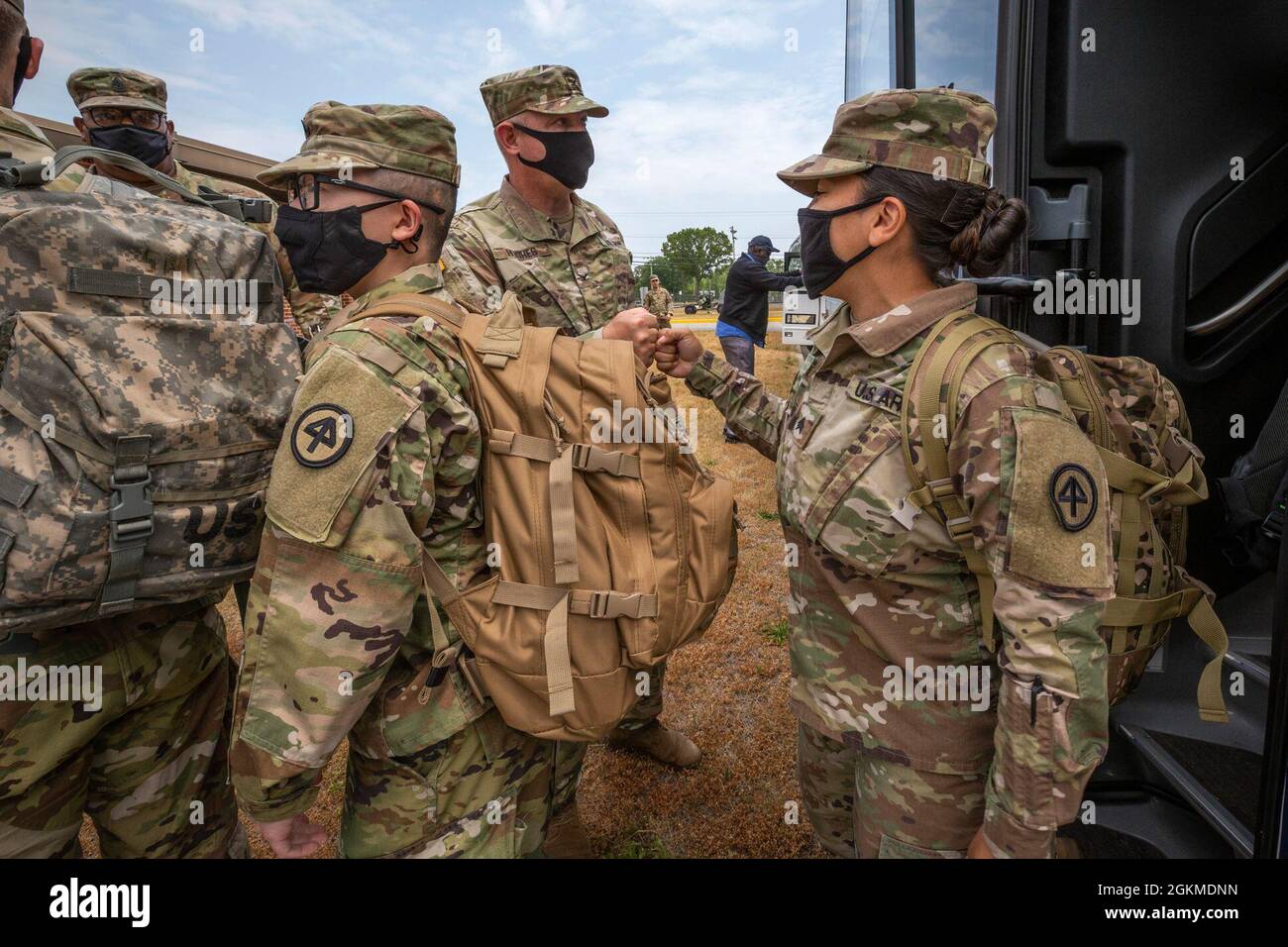 U.S. Army Col. Robert Hughes, second from right, commander, Joint Task ...
