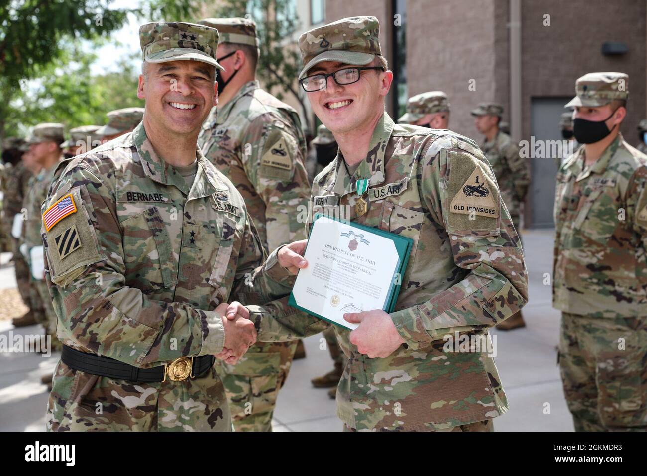 Maj. Gen. Sean Bernabe, senior commander, 1st Armored Division ...