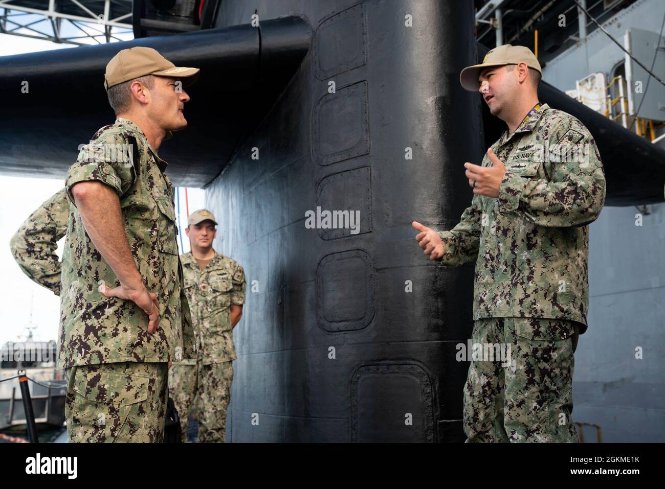 SANTA RITA, Guam (May 26, 2021) Cmdr. Michael McGuire, commanding ...