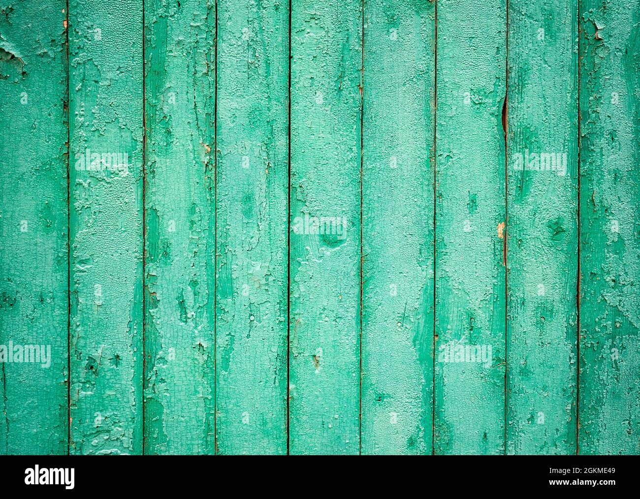 Green painted natural wood background texture. Closeup Stock Photo - Alamy