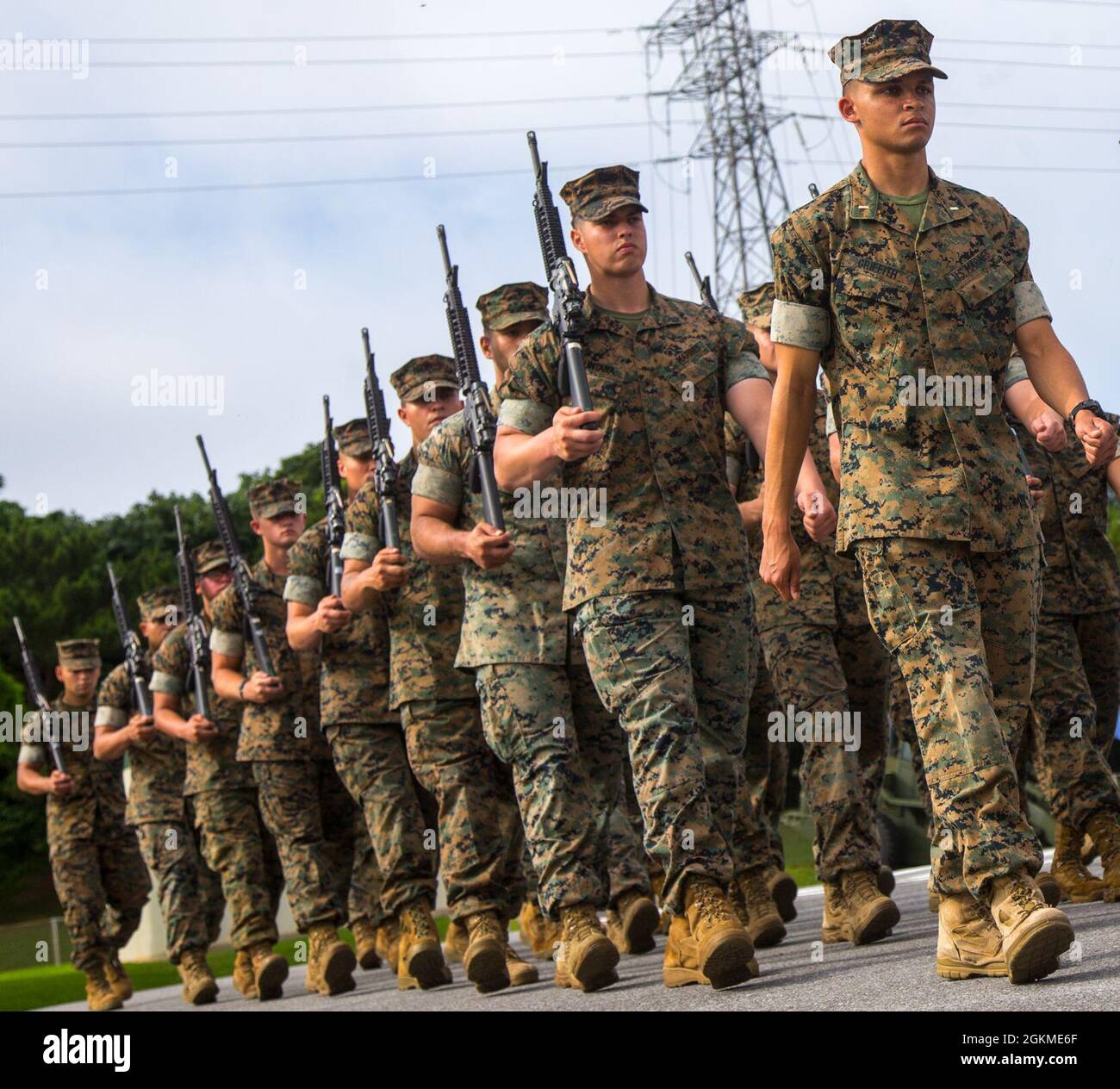 U.S. Marines with 12th Marines, 3d Marine Division, participate in a ...