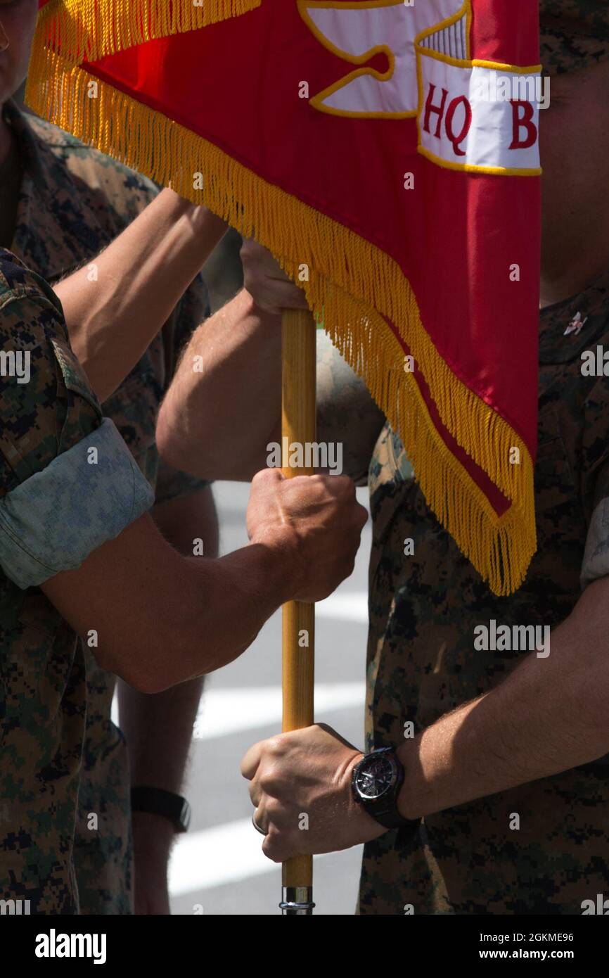 U.S. Marine Corps Col. Michael J. Roach, outgoing commanding officer of ...