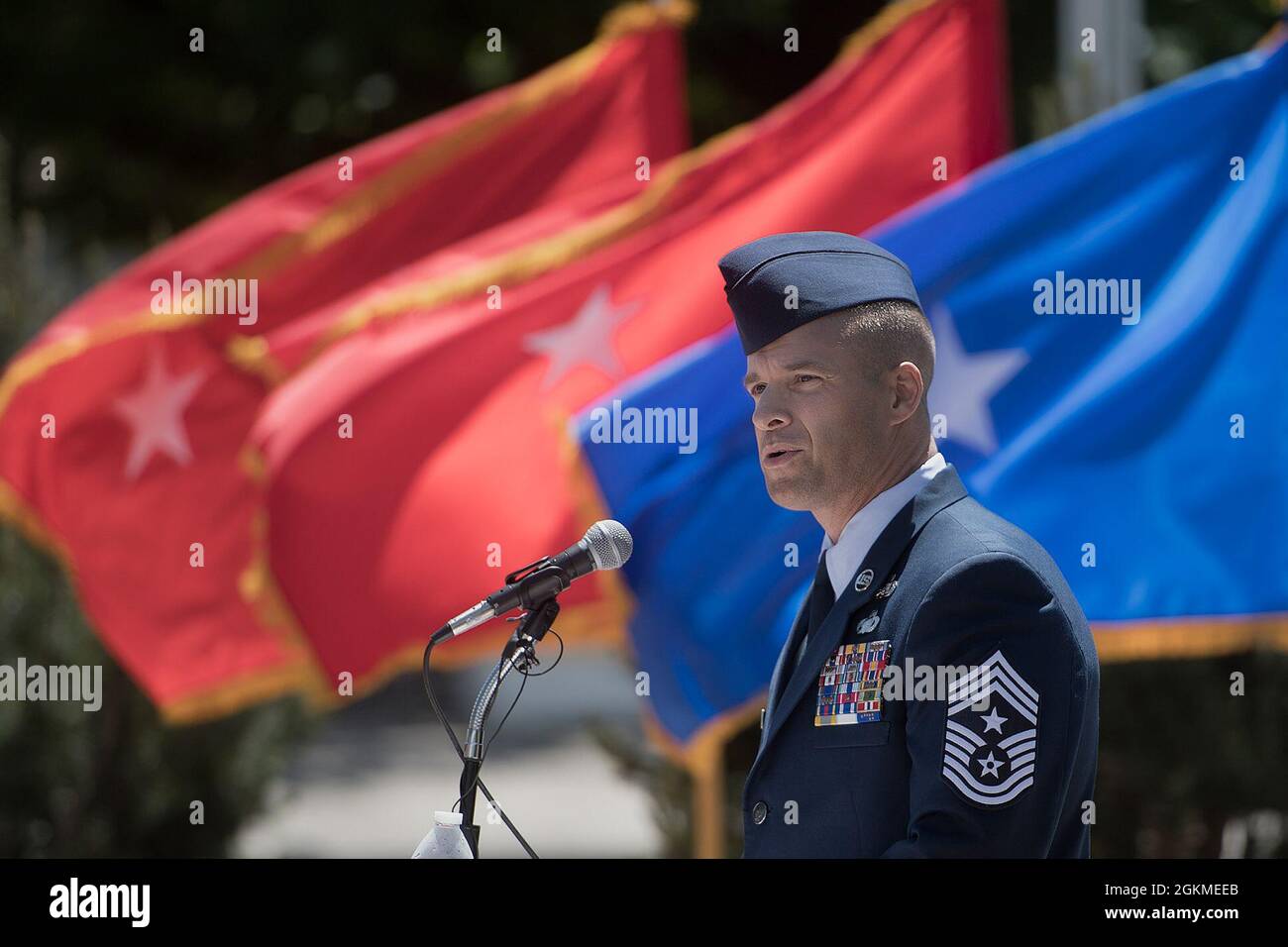 Idaho Air National Guard Chief Master Sergeant James Tritle delivered ...