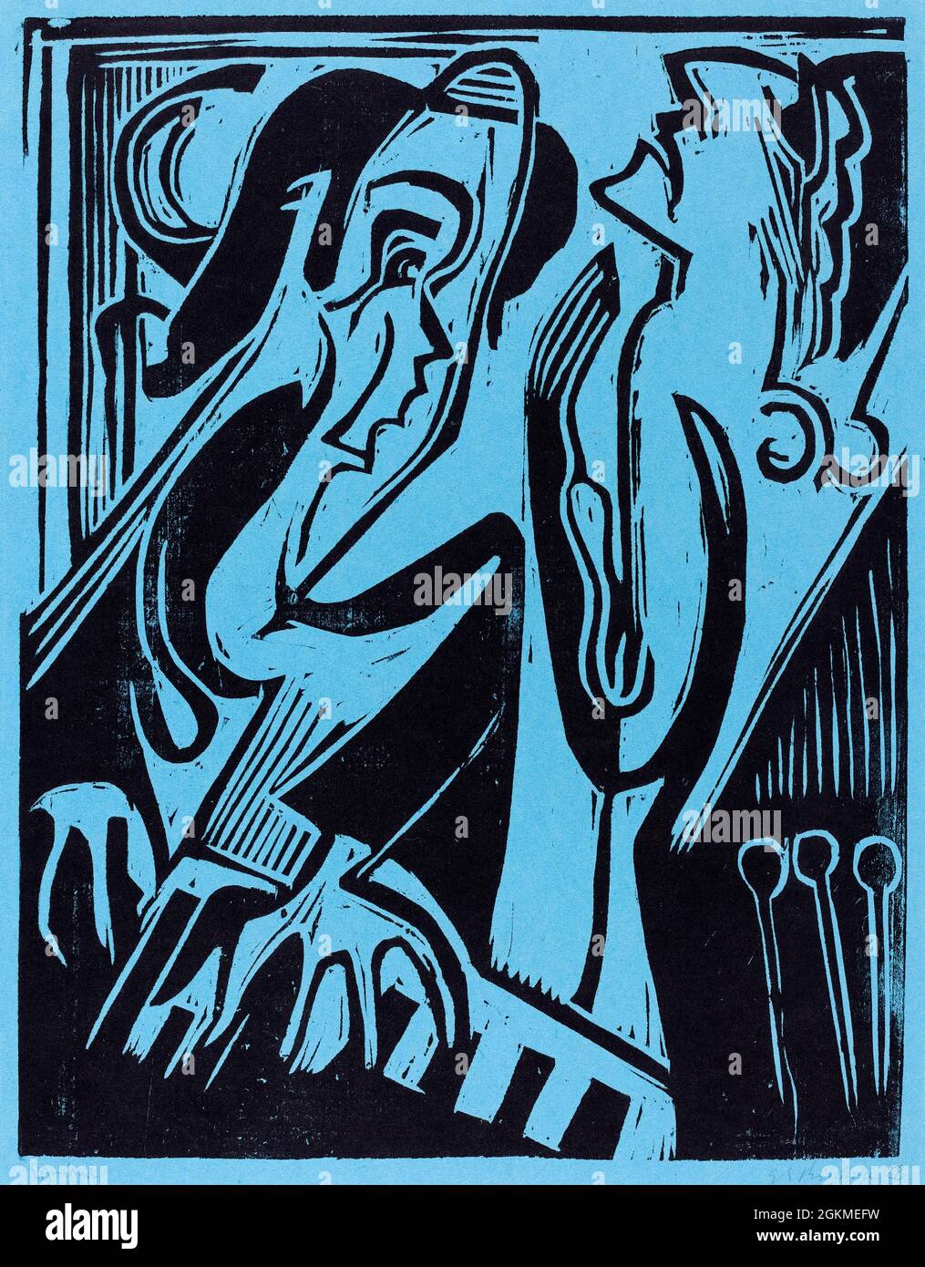 Woodcut by ernst ludwig kirchner hi-res stock photography and images ...