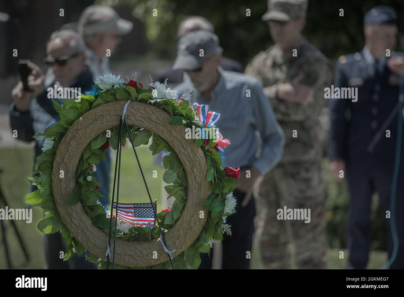 After the ceremony visitors looked over the new monument site for the ...