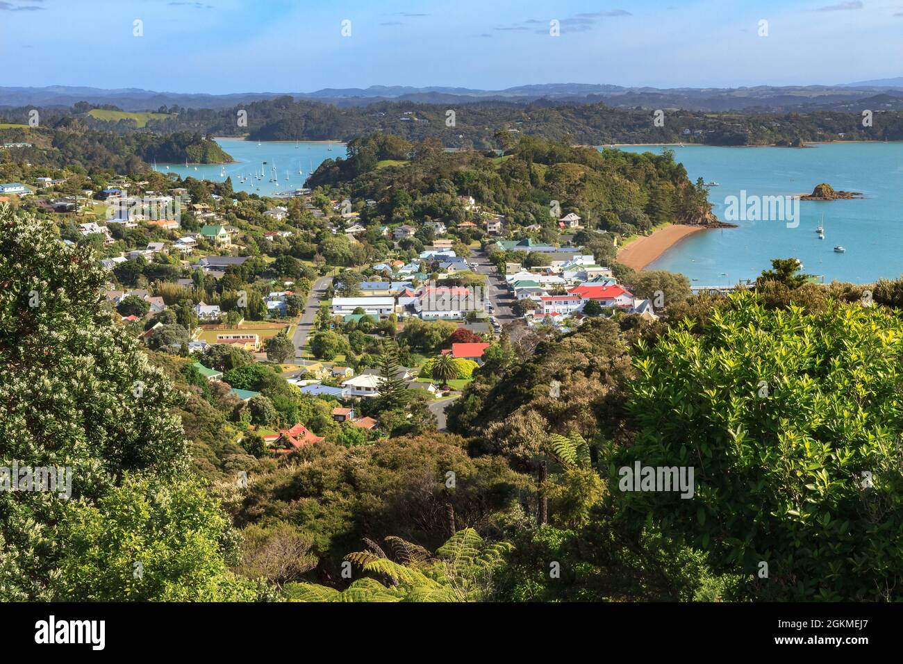 Flagstaff hill russell new zealand hi-res stock photography and images ...