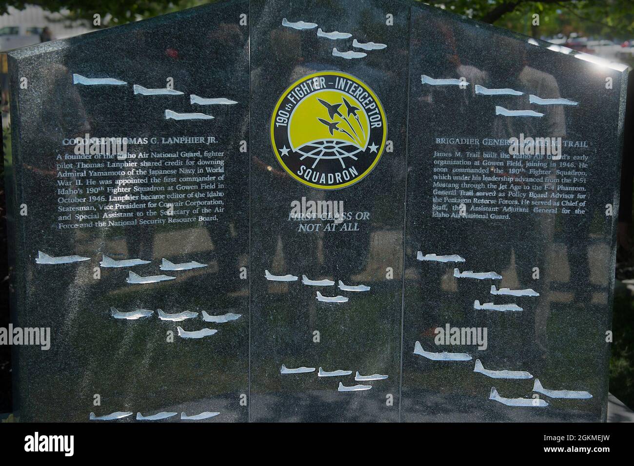 The new monument to the 190th Fighter Interceptor Squadron joined other ...