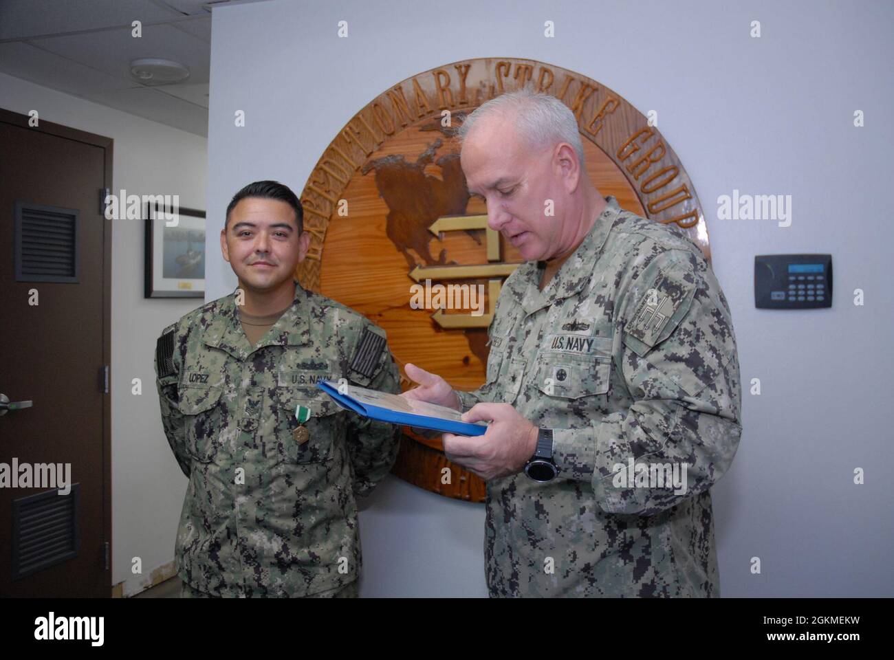 Rear Adm. Philip Sobeck, commander, Expeditionary Strike Group (ESG) 3 ...