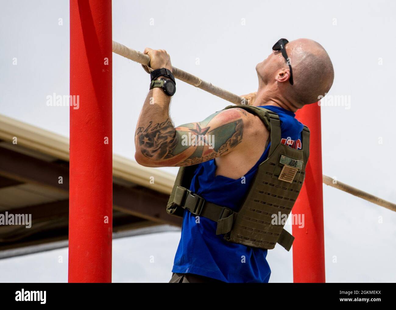 U.S. Marine Corps Gunnery Sgt. Eric Jude, the IMA maintenance chief ...