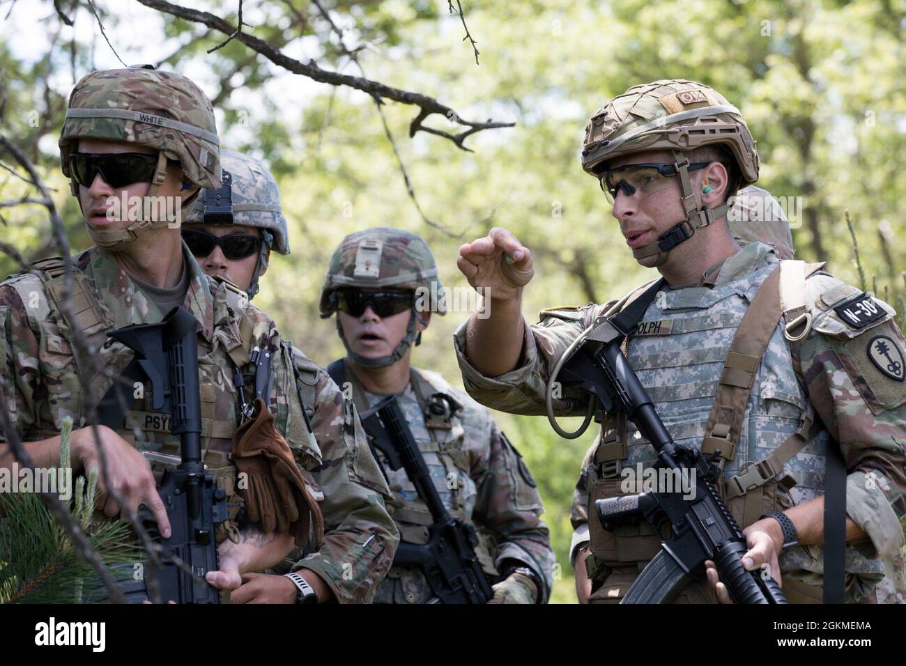 Sgt. Ryan Rudolph, the Squad 10 Leader, from the 200th Military Police ...