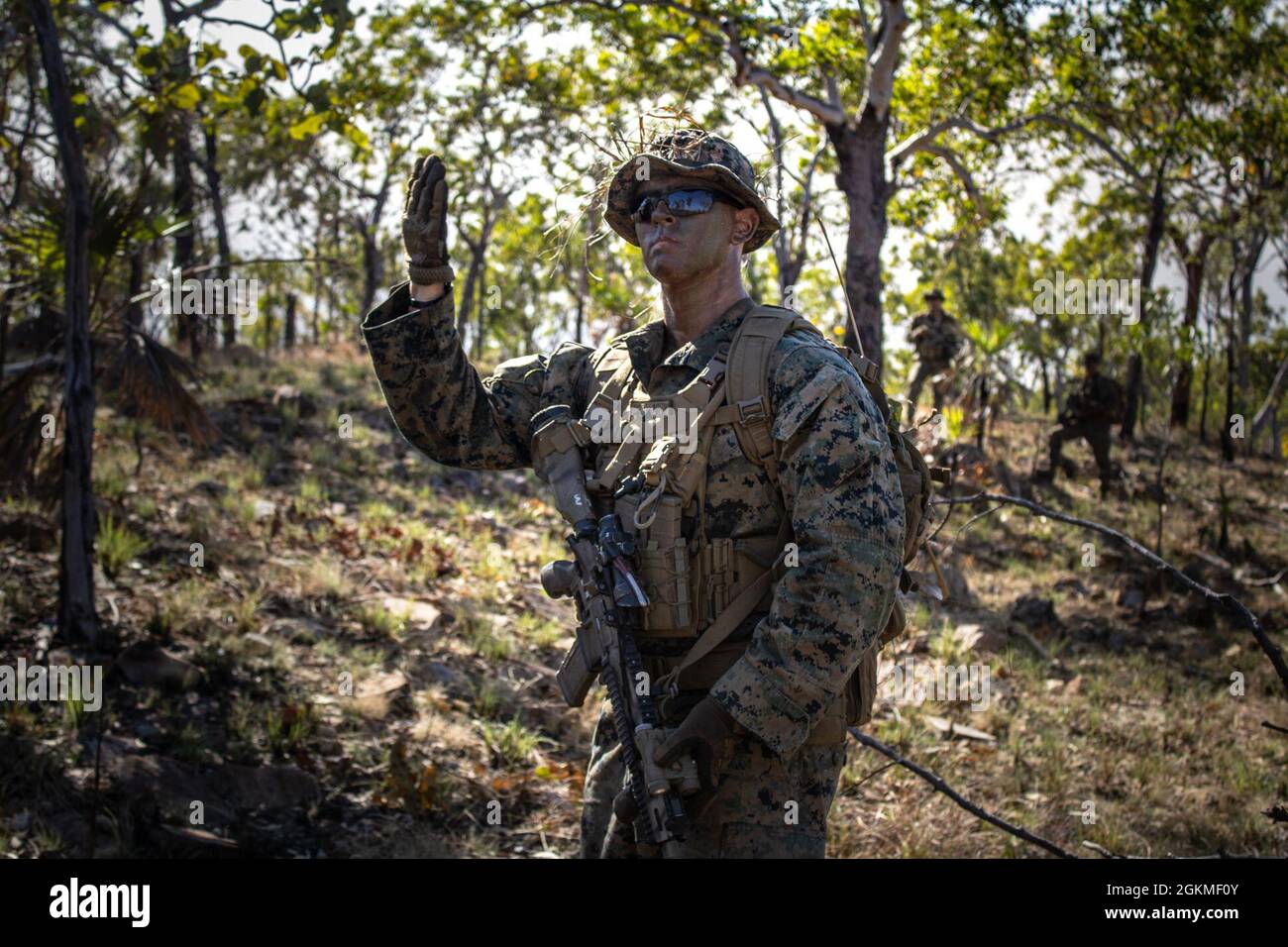 U.S. Marine Corps Cpl. Jason Schroeder, a rifleman with Charlie Company ...