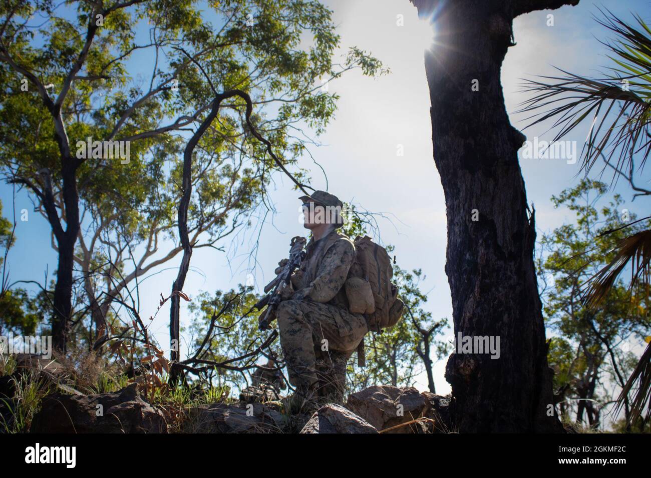 U.S. Marine Corps Cpl. Michael Priestley, a rifleman with Charlie ...