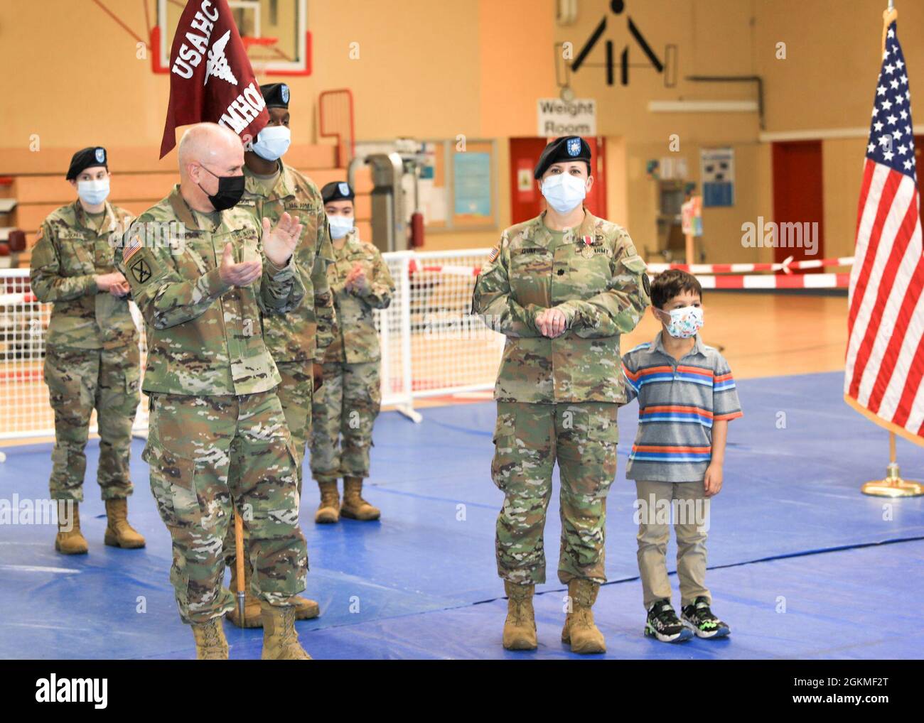 U.S. Army Lt. Col. Elizabeth Gum, outgoing commander, U.S. Army Health ...