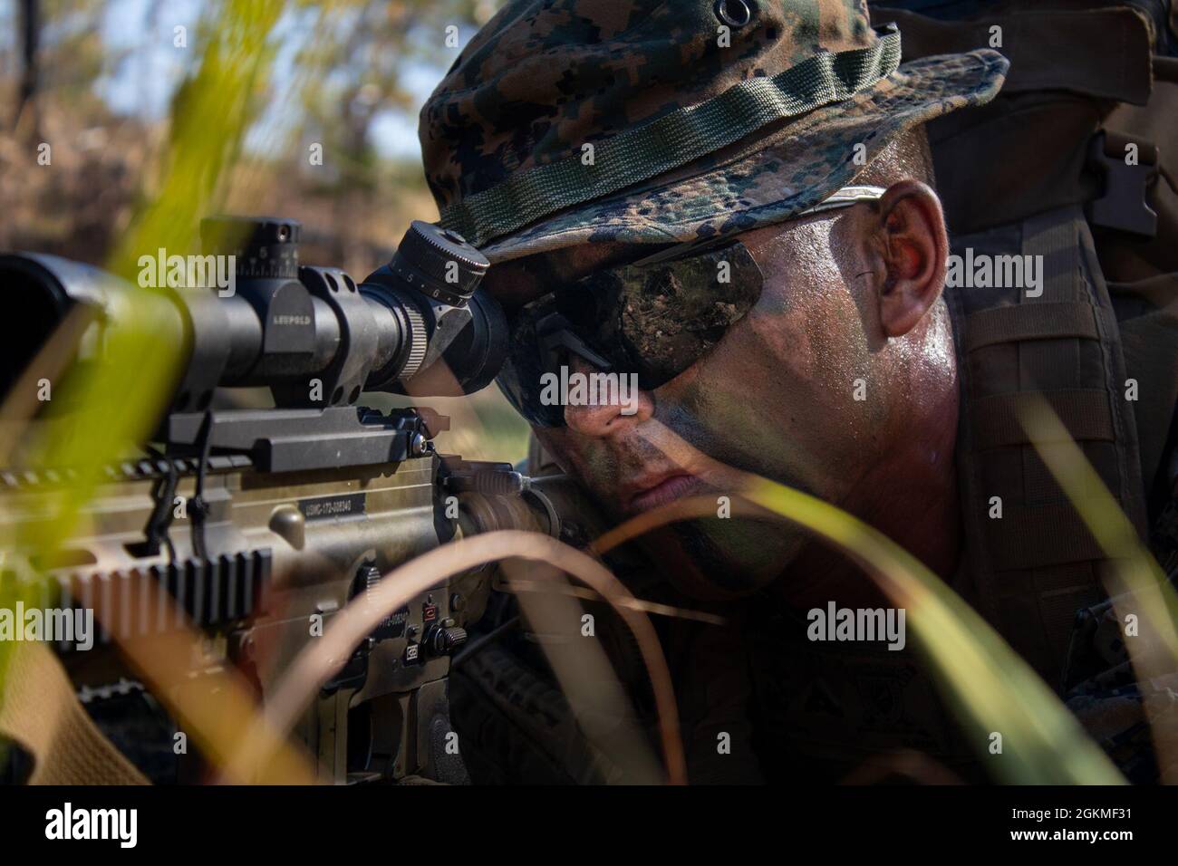 U.S. Marine Corps Lance Cpl. Gavin Hughes, a rifleman with Charlie ...