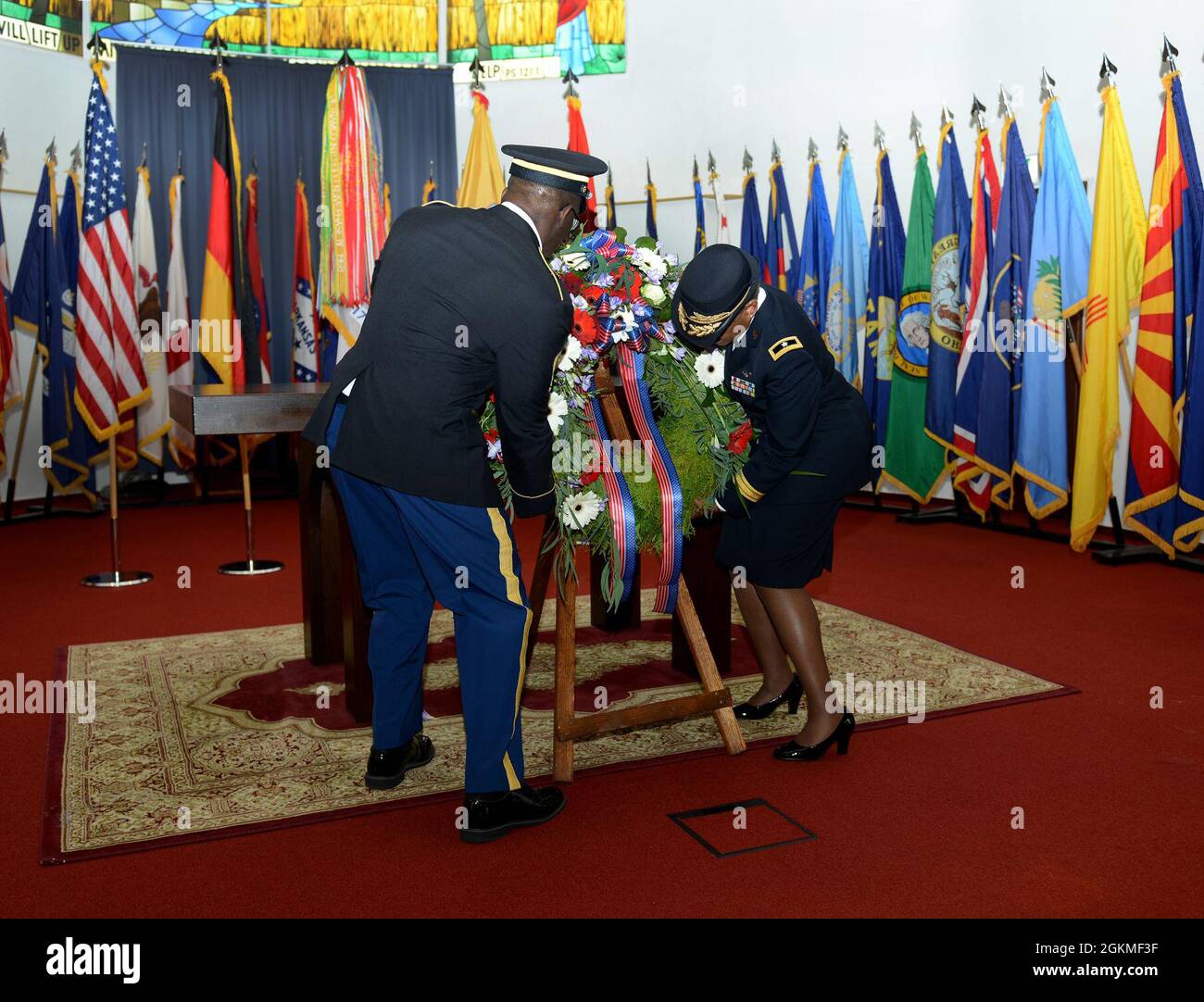 U.S. Army Brig. Gen. Wanda Williams (right), 21st Theater Sustainment ...