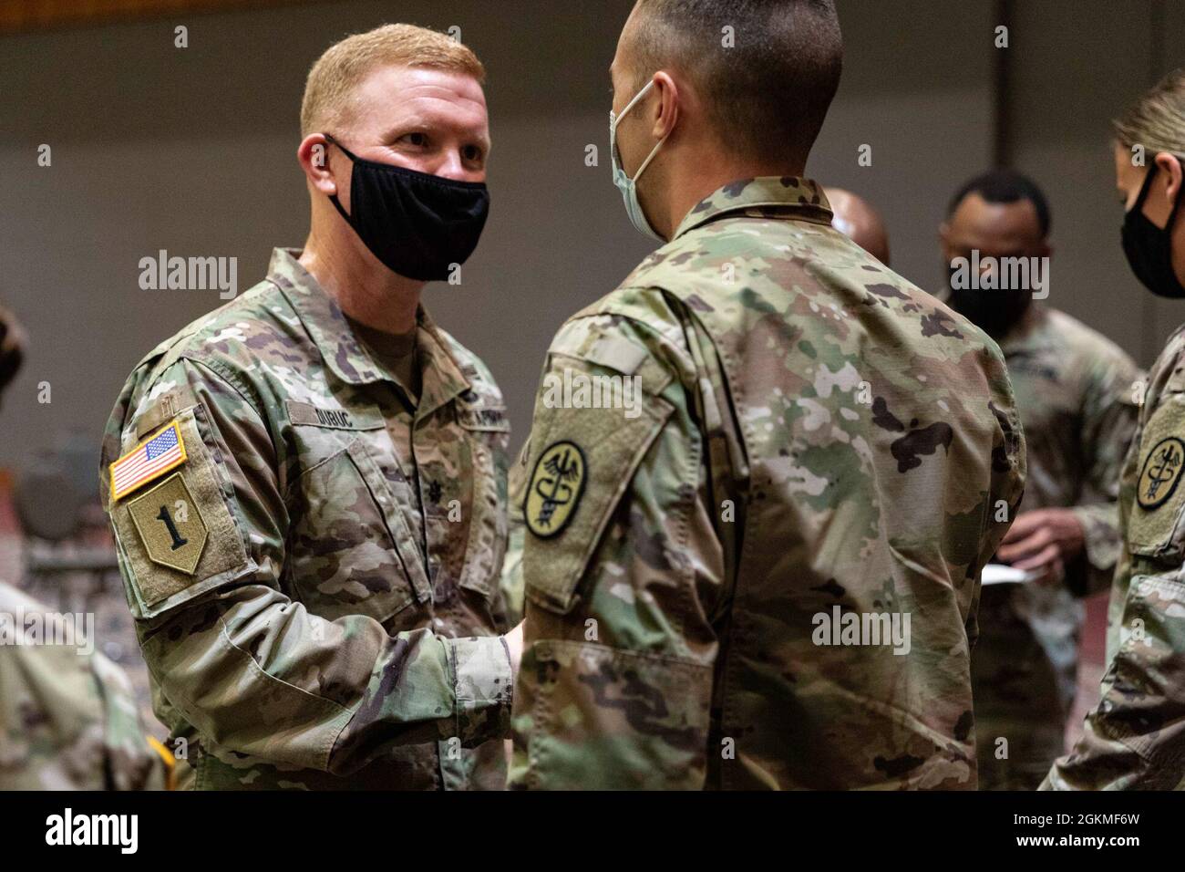 U.S. Army Lt. Col. Steven Dubuc, Vaccination Support Team Commander ...