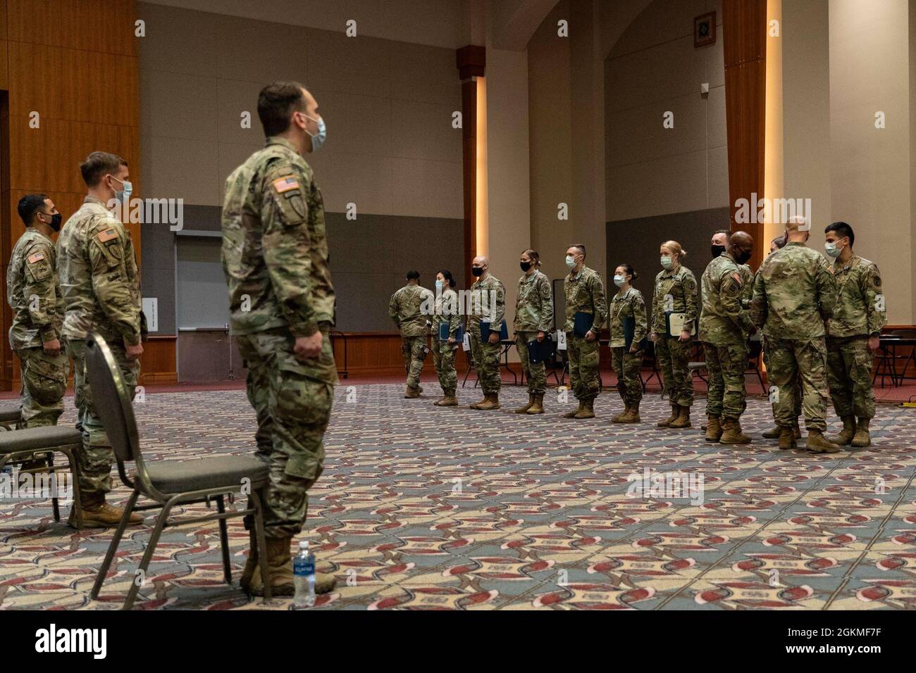 U.S. Army Lt. Col. Steven Dubuc, Vaccination Support Team Commander ...