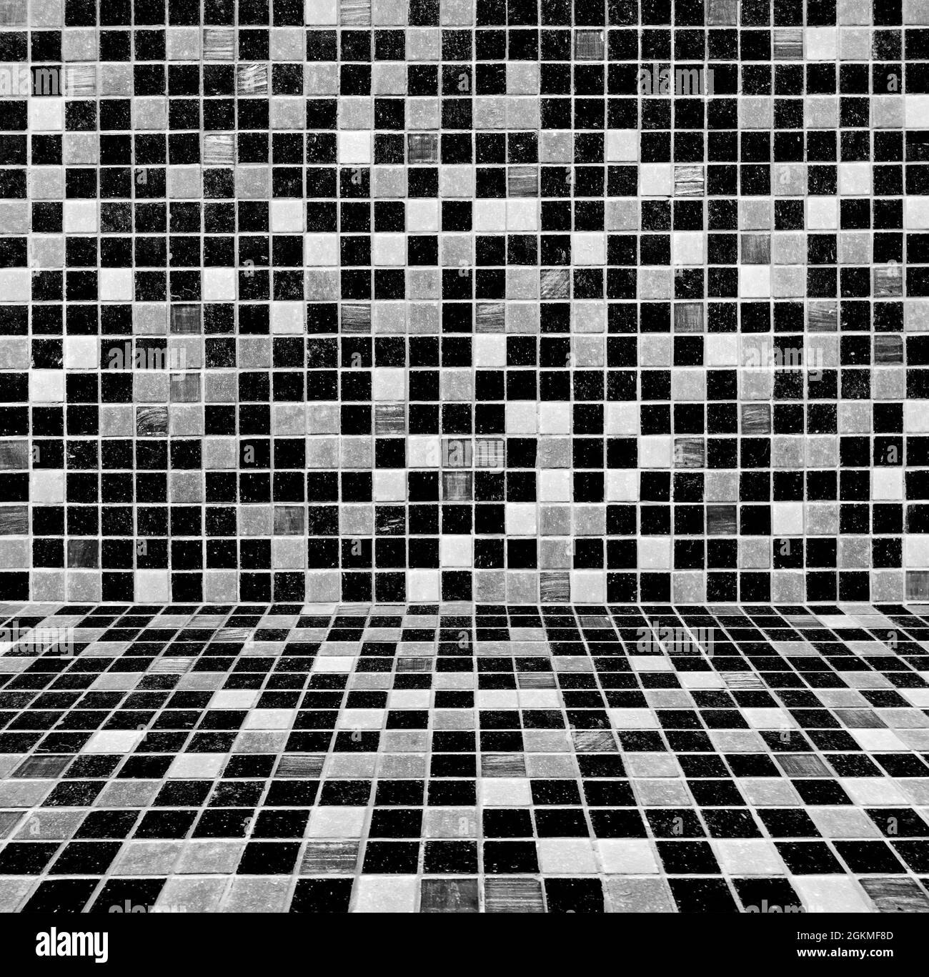 Mosaic tile wall pattern for background. Pixel texture Stock Photo - Alamy