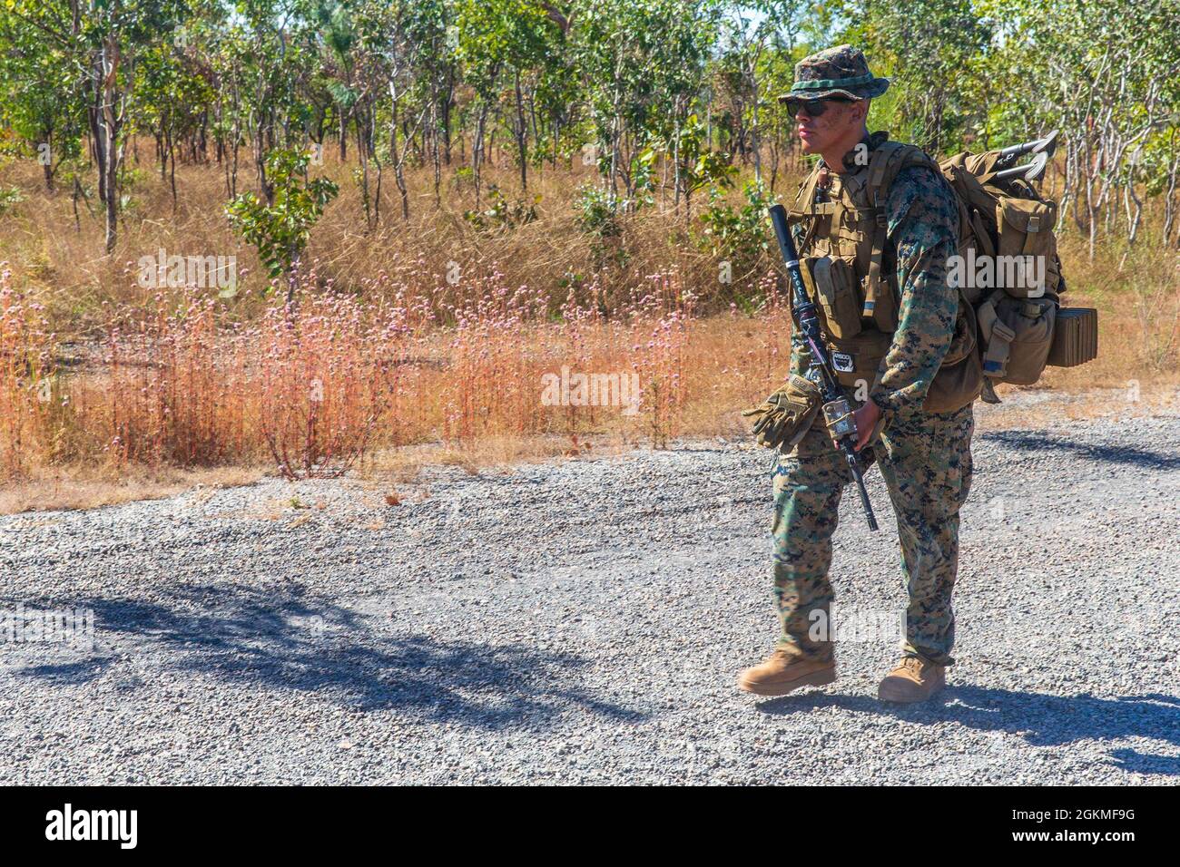 U.S. Marine Corps Lance Cpl. Jerry Gordoa, a stinger gunner with Alpha ...