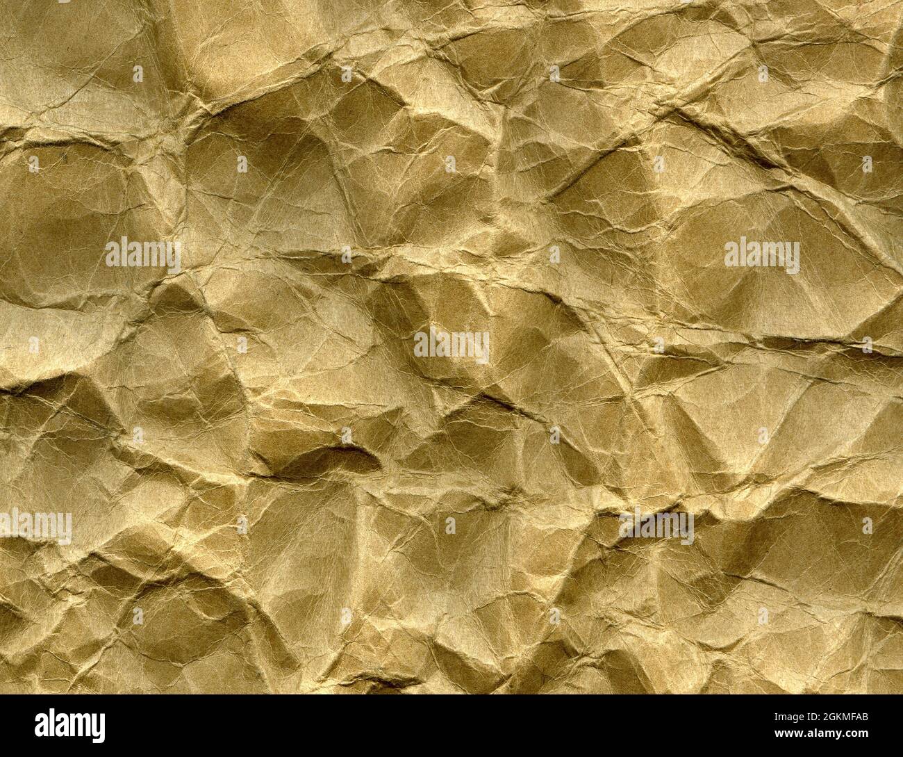 Crumpled paper parchment rustic background texture. Closeup Stock Photo ...