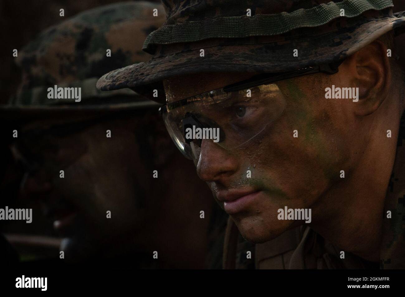 U.S. Marine Corps Lance Cpl. Cameron Long, a rifleman with Charlie ...