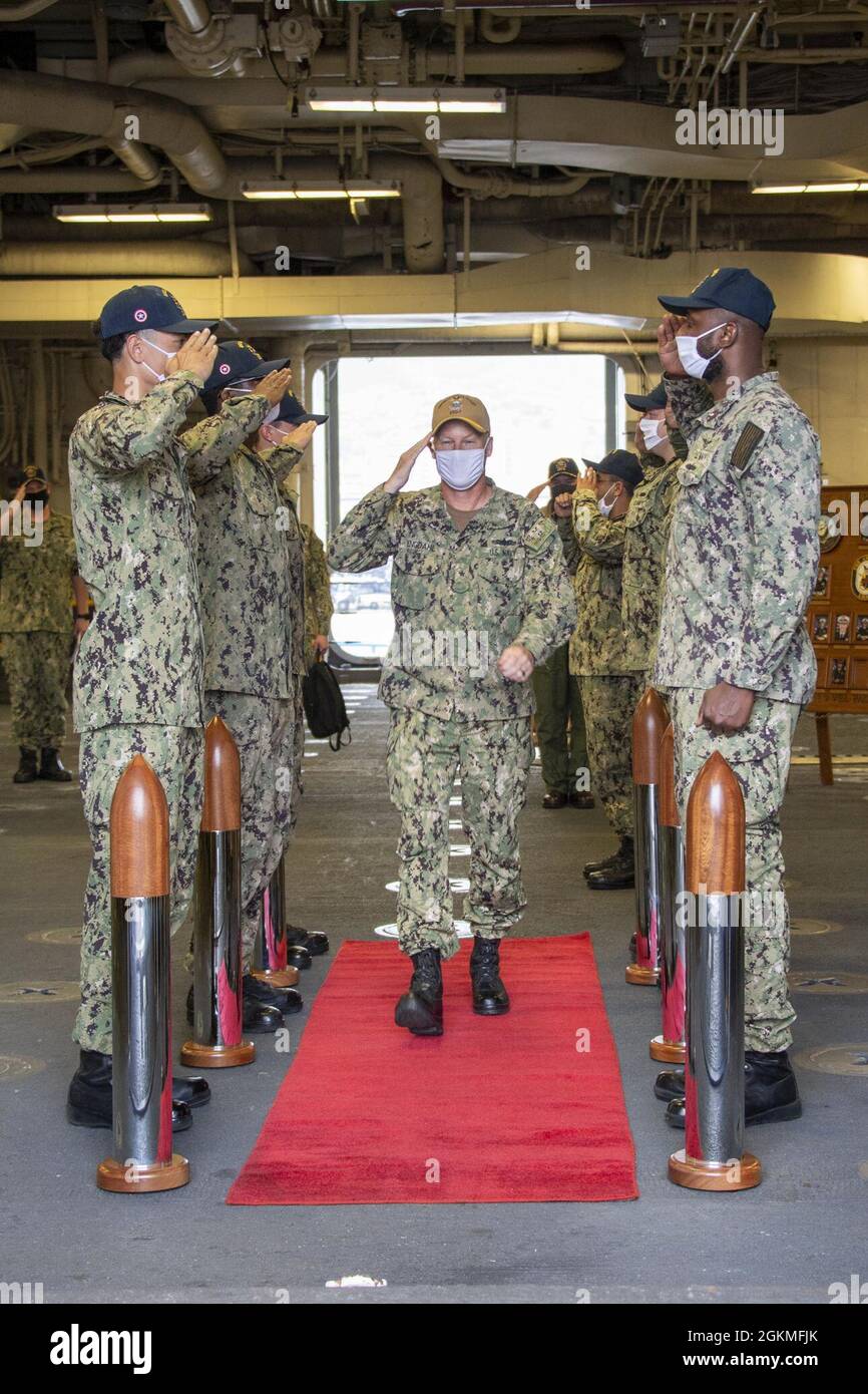 SASEBO, Japan (May 26, 2021) Rear Adm. Chris Engdahl, Commander ...