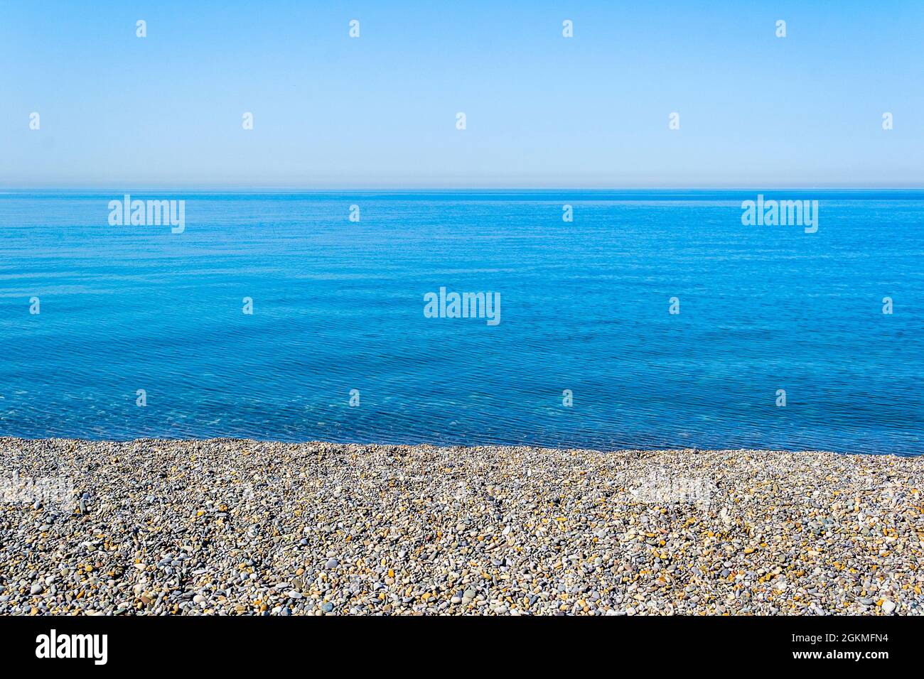 Beautiful Black sea and pebbles at the beach cost Stock Photo - Alamy