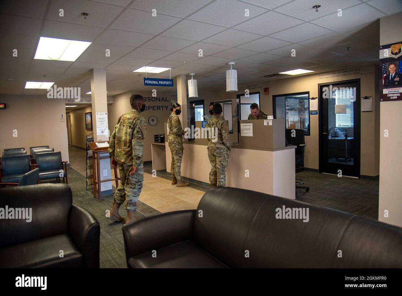 U.S. Air Force Airmen receive customer service from 6th Logistics ...