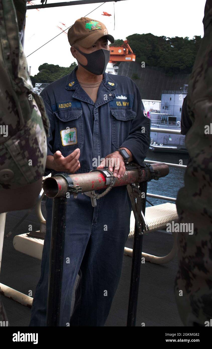 YOKOSUKA, Japan (May 26, 2021) - Chief Damage Controlman Cyprus Abundo ...