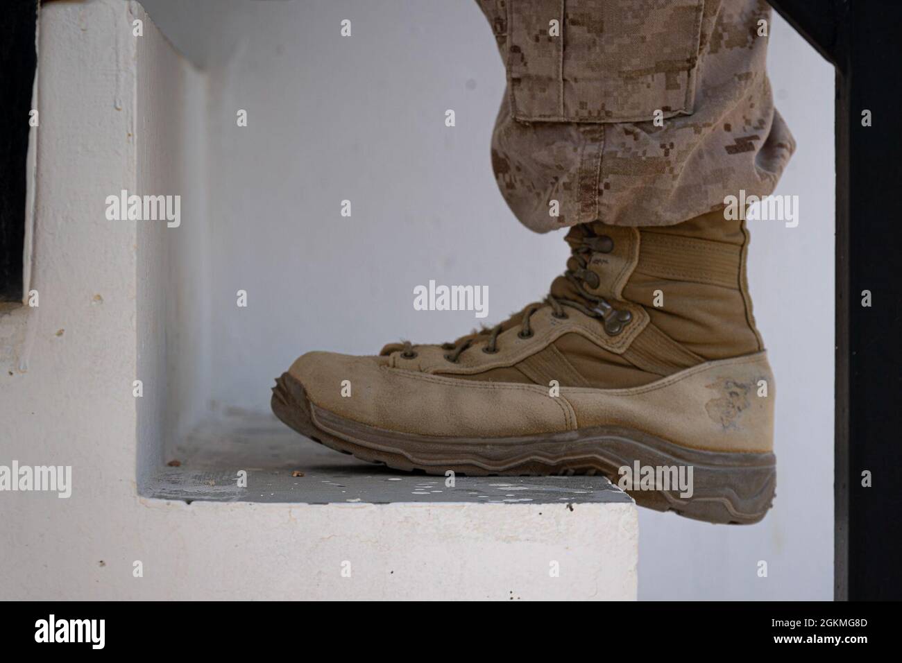 A U.S. Marine assigned to the Special Purpose Marine Air-Ground Task ...