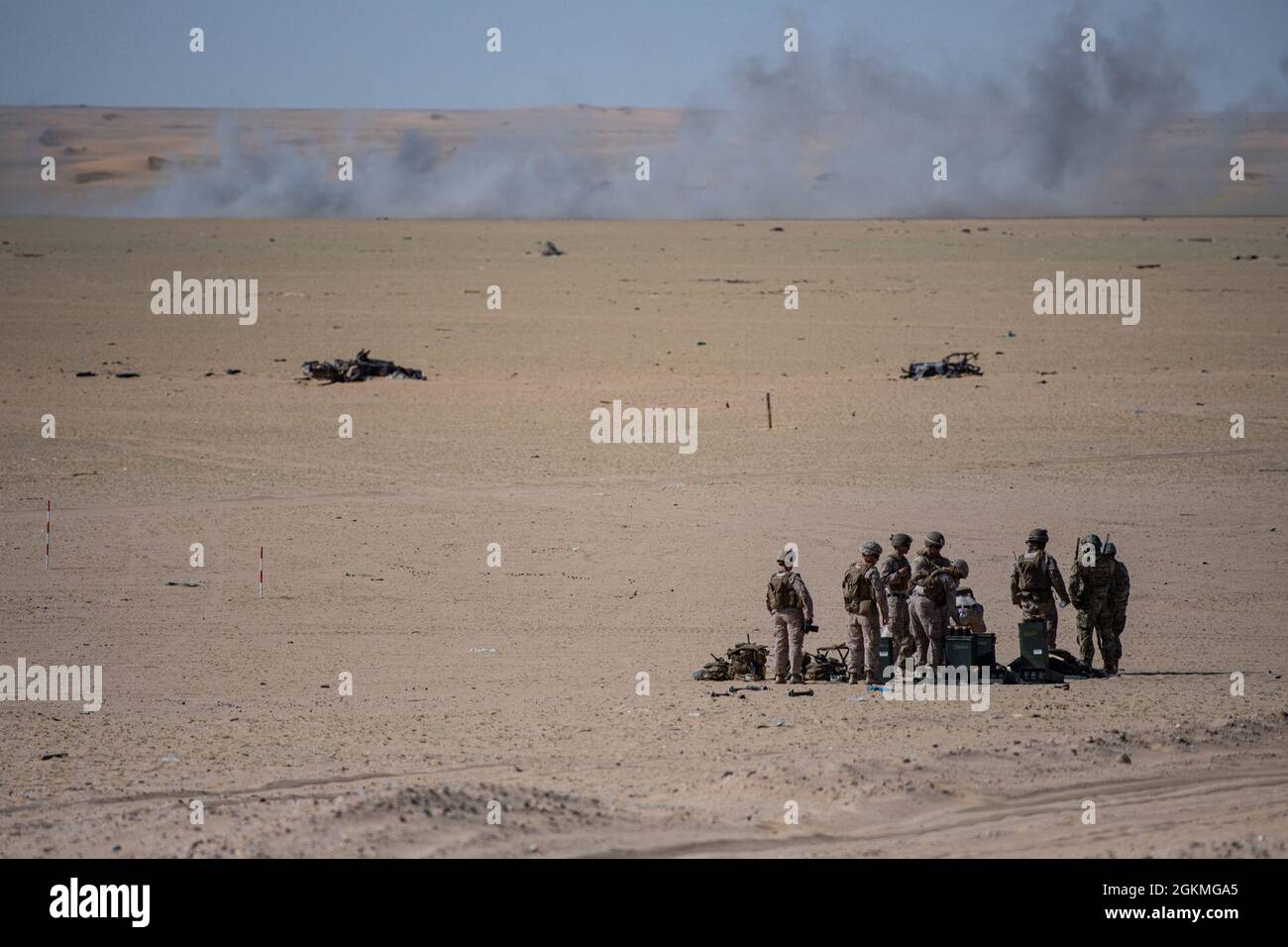 U.S. Army Fire Support Team assigned to the 1st Battalion, 194th Armor ...