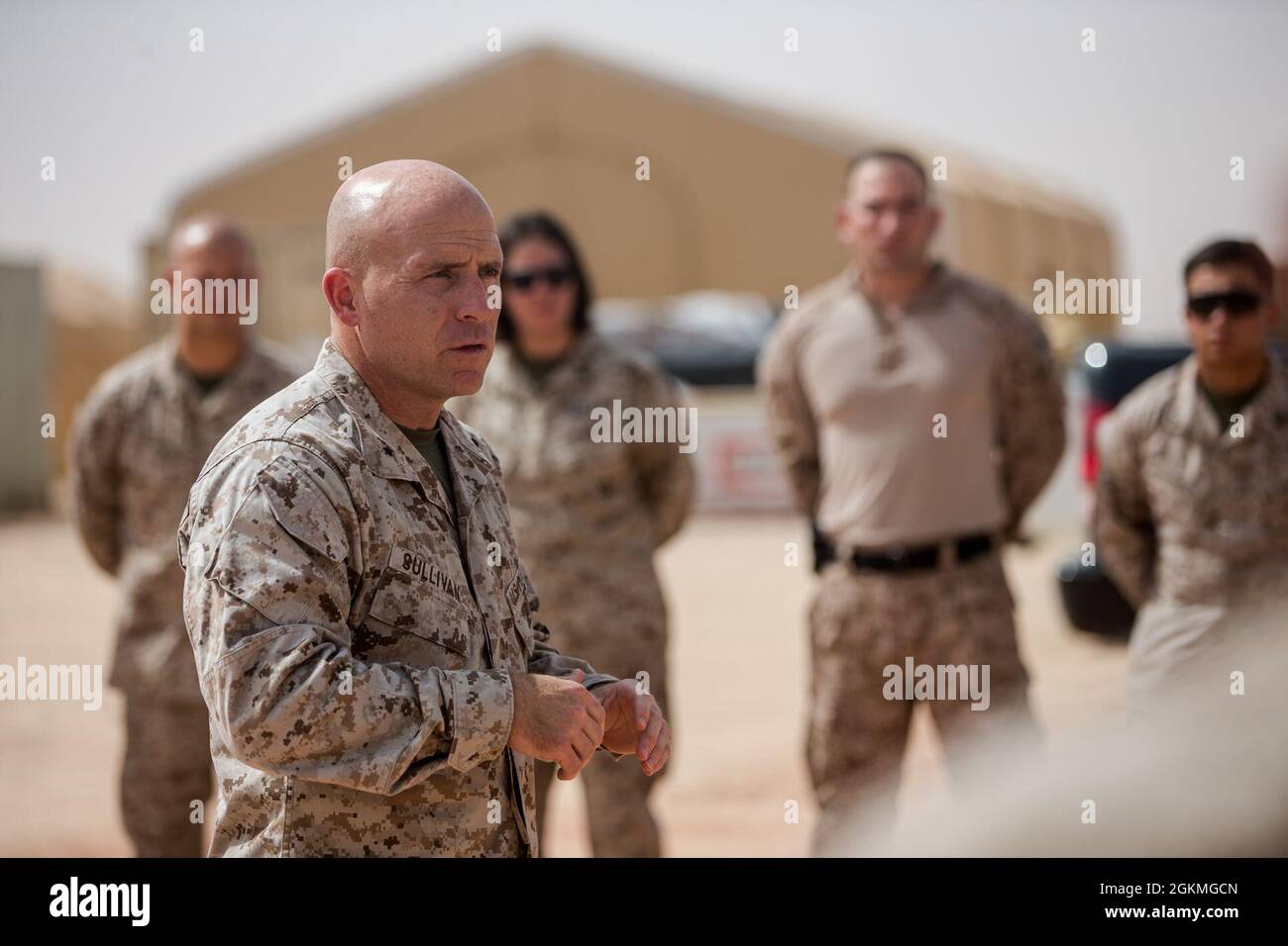 U.S. Marine Brig. Gen. Farrell J. Sullivan, commanding general, Task ...