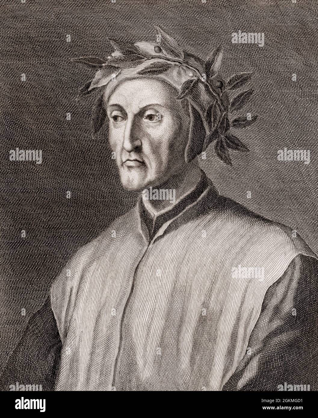 Dante Alighieri, 1265 - 1321, Italian poet and philosopher Stock Photo ...