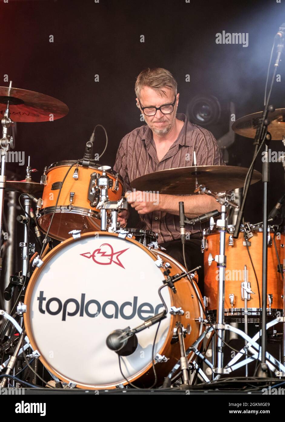 Rob Green of Toploader performing at the Cambridge Club Festival 2021 ...