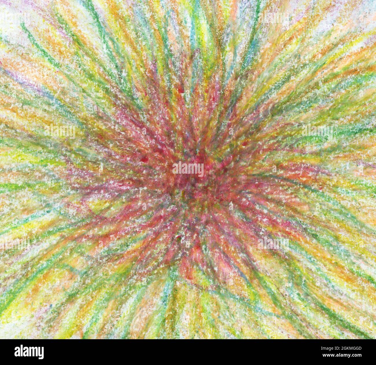 Abstract colorful crayon pencils background on paper. Closeup Stock ...