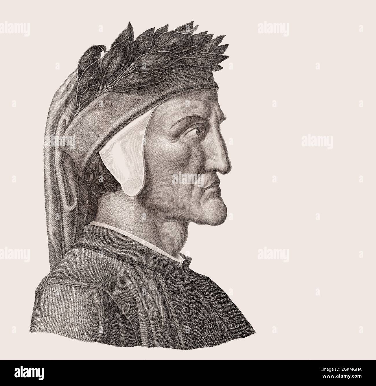 Dante Alighieri, 1265 - 1321, Italian poet and philosopher Stock Photo ...