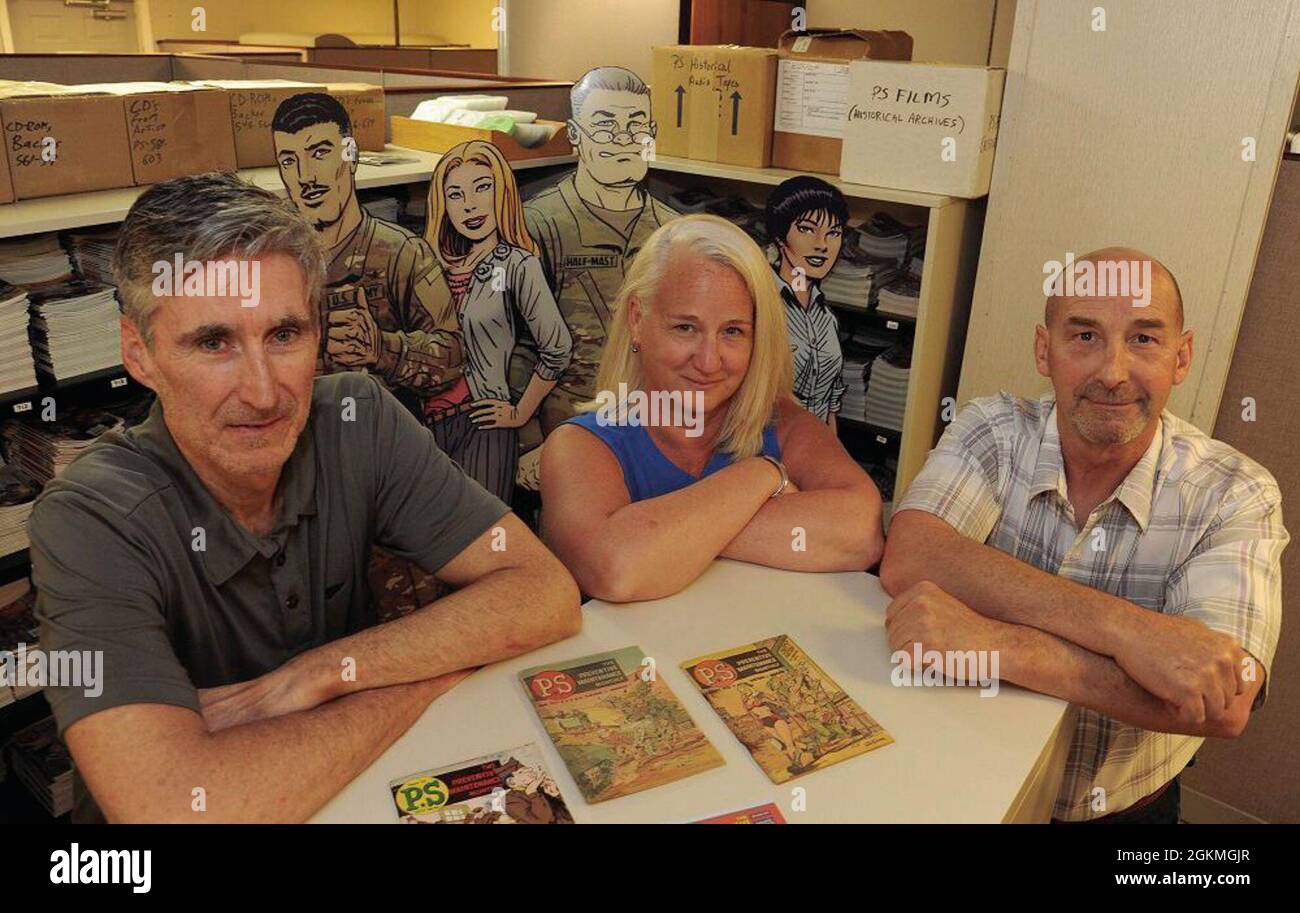 PS Magazine staffers pose with Sgt. Half-Mast and a few of PS Magazine ...